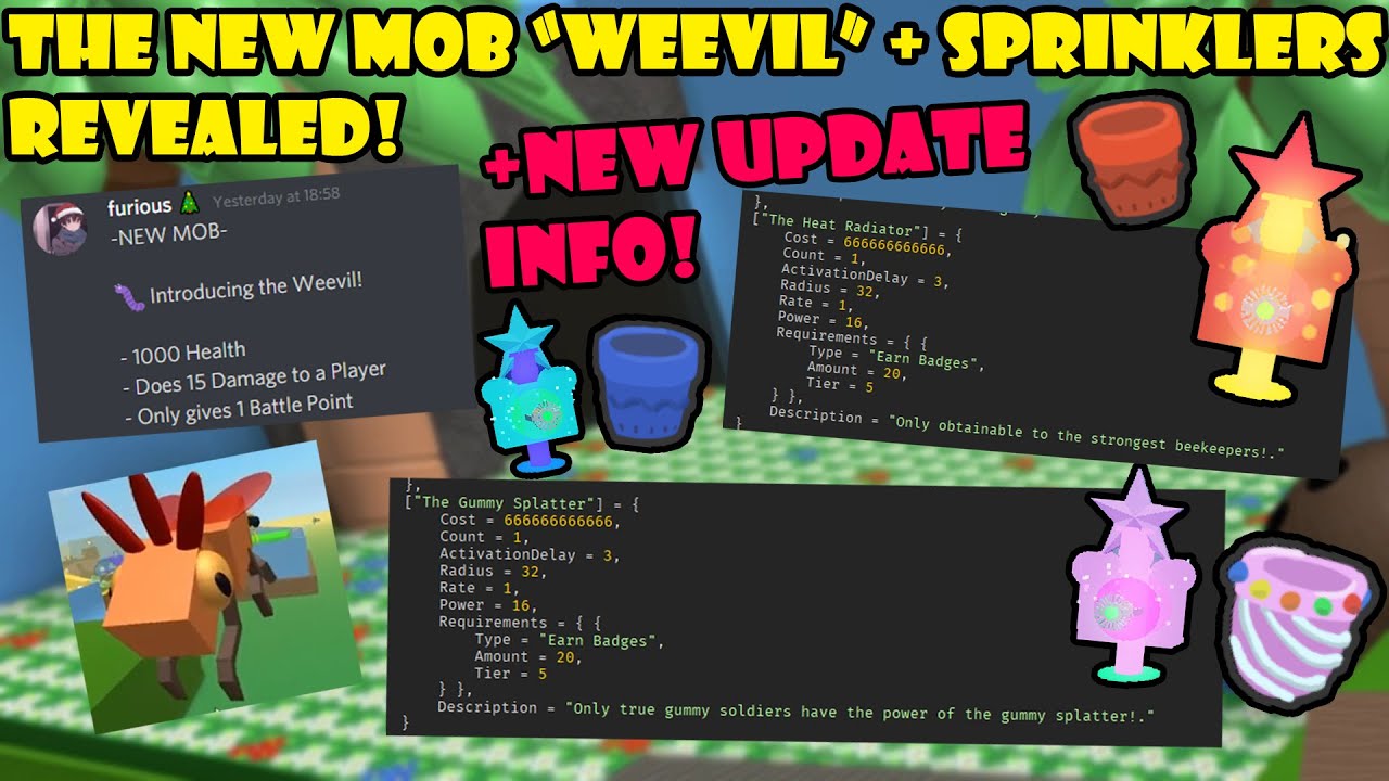 THE NEW "WEEVIL" MOB 🐛 | Bee Swarm Simulator Leaks - YouTube
