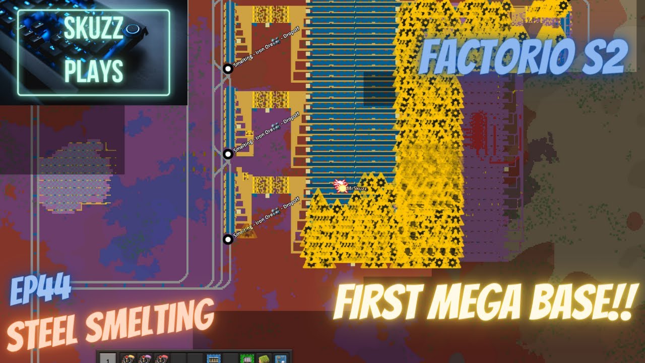 Factorio Series 2 - 44 - STEEL SMELTING - Playthrough - YouTube