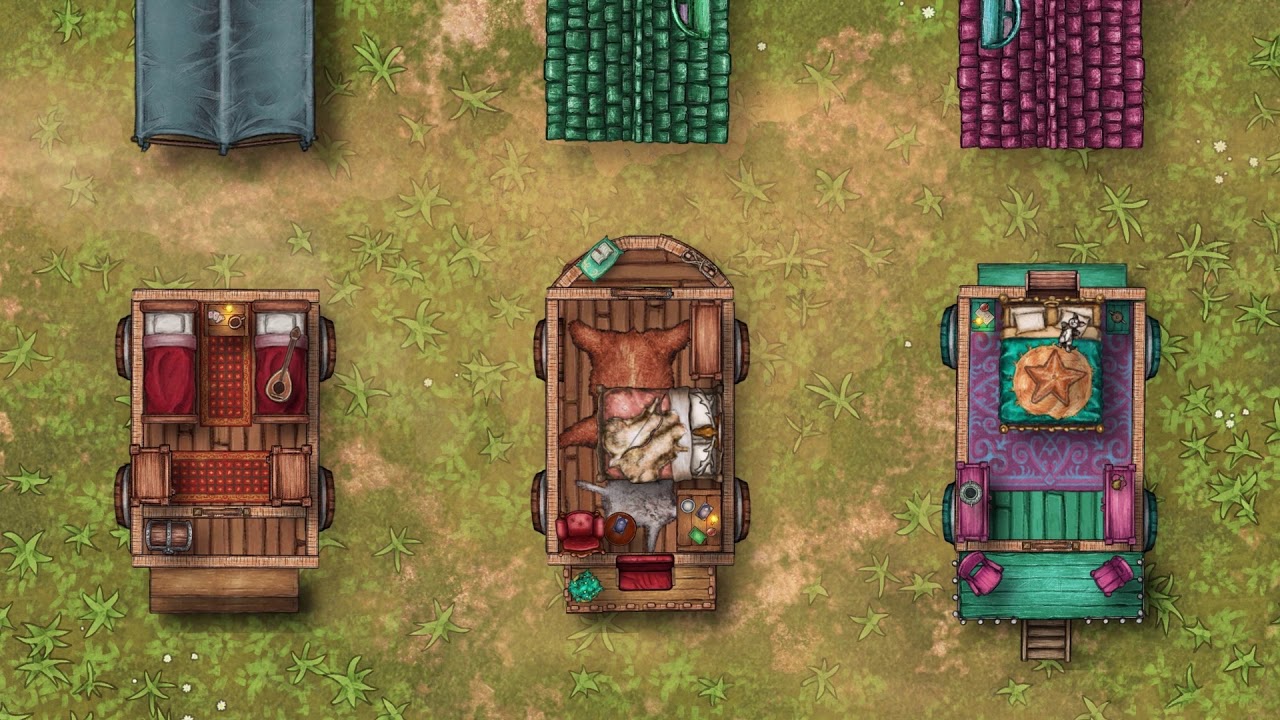 Caravan battlemap for D&D, Pathfinder or other TTRPGs - YouTube