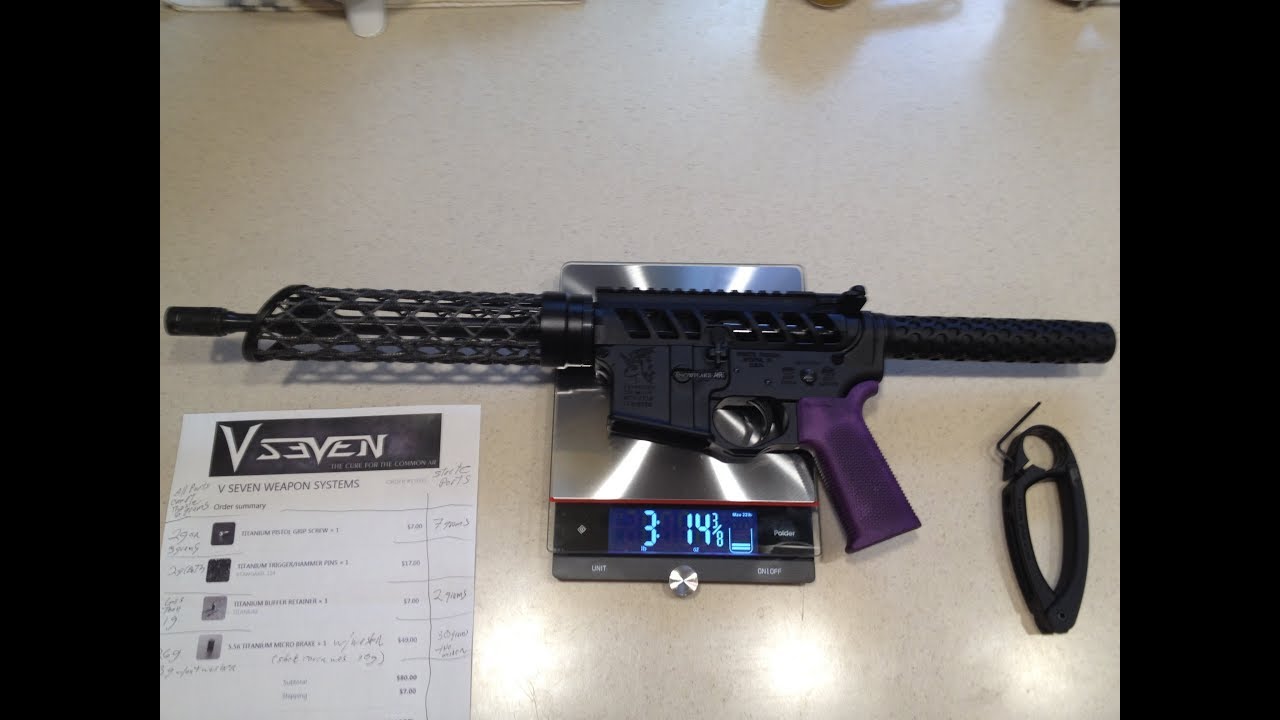 Lightweight AR-15 Pistol AKA My Snowflake Build (GOPR0464) - YouTube