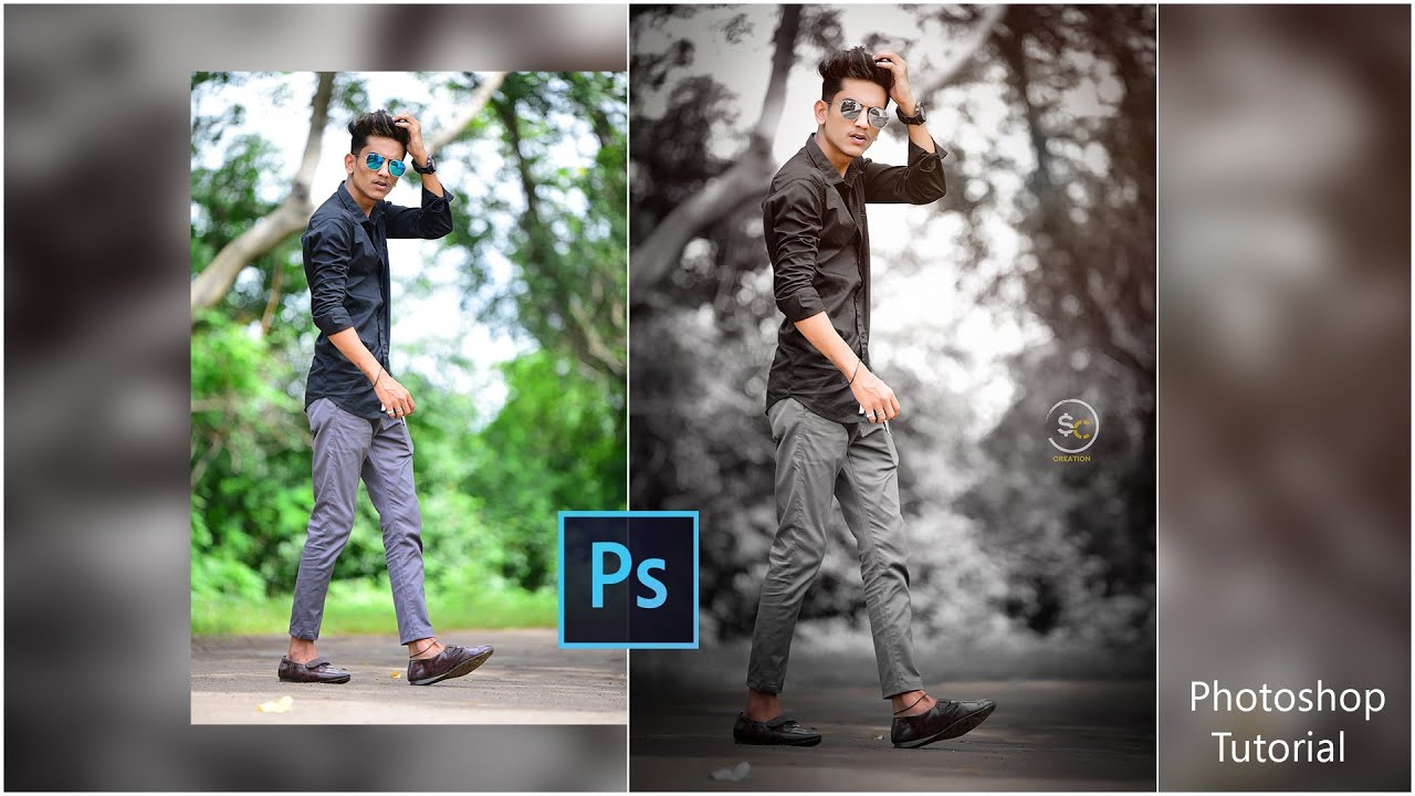 Black and white effect in Photoshop l Tutorial - YouTube