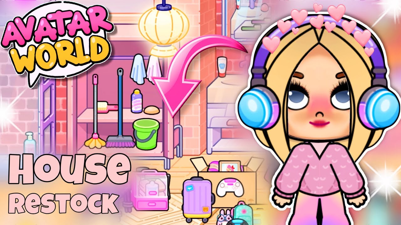 AVATAR WORLD House Restock ideas 🩷 house decoration pazu - YouTube