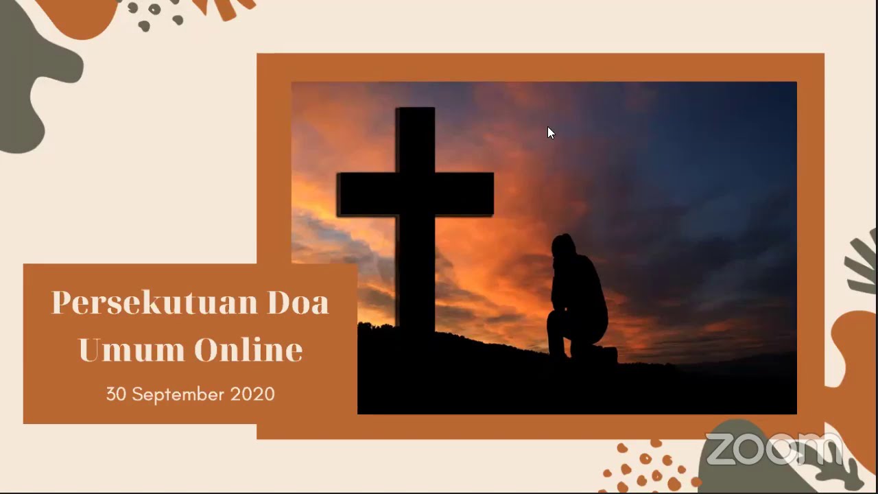 Persekutuan Doa Umum Online ZOOM 30 September 2020 - YouTube