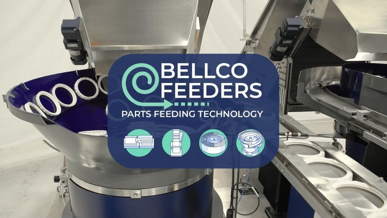 Large Vibratory Bowl Feeding Systems by Bellco Feeders - YouTube