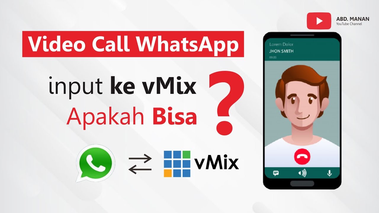 Video Call WhatsApp input ke Aplikasi vMix, Apakah bisa? | vMix Tutorial - YouTube