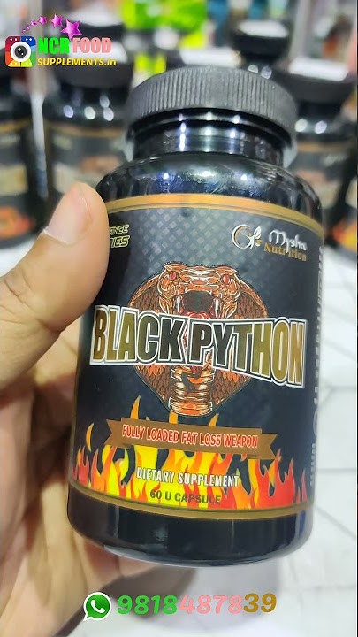 Mysha Nutrition Black Python Fat Burner 60 Capsules - YouTube
