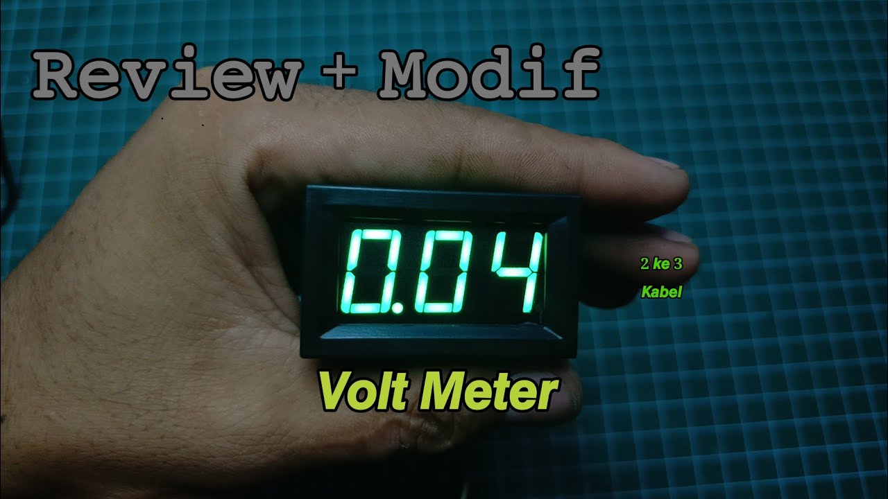 Review & modif volte meter 2 kabel #Moni_kreatif - YouTube