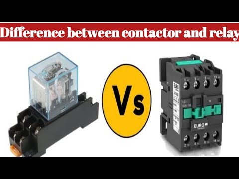 Relay vs Contactor हिंदी में | Difference between contactor and relay ...