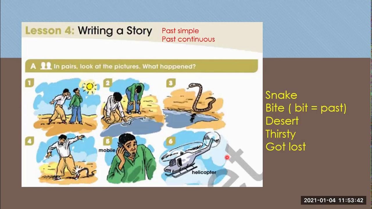 8th grade, unit 4, lesson 4, Writing a Story - YouTube