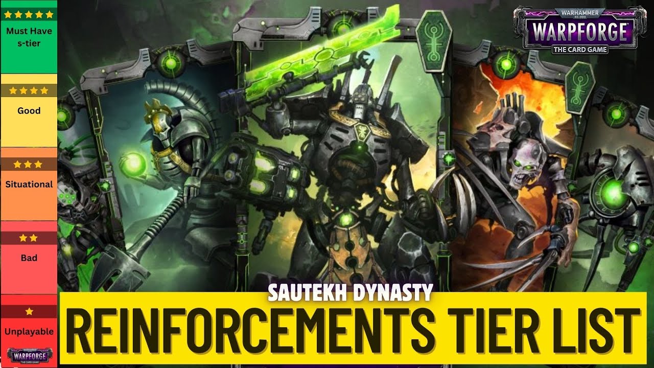 Necron Reinforcement Cards Tier List || Warhammer 40,000: Warpforge ...