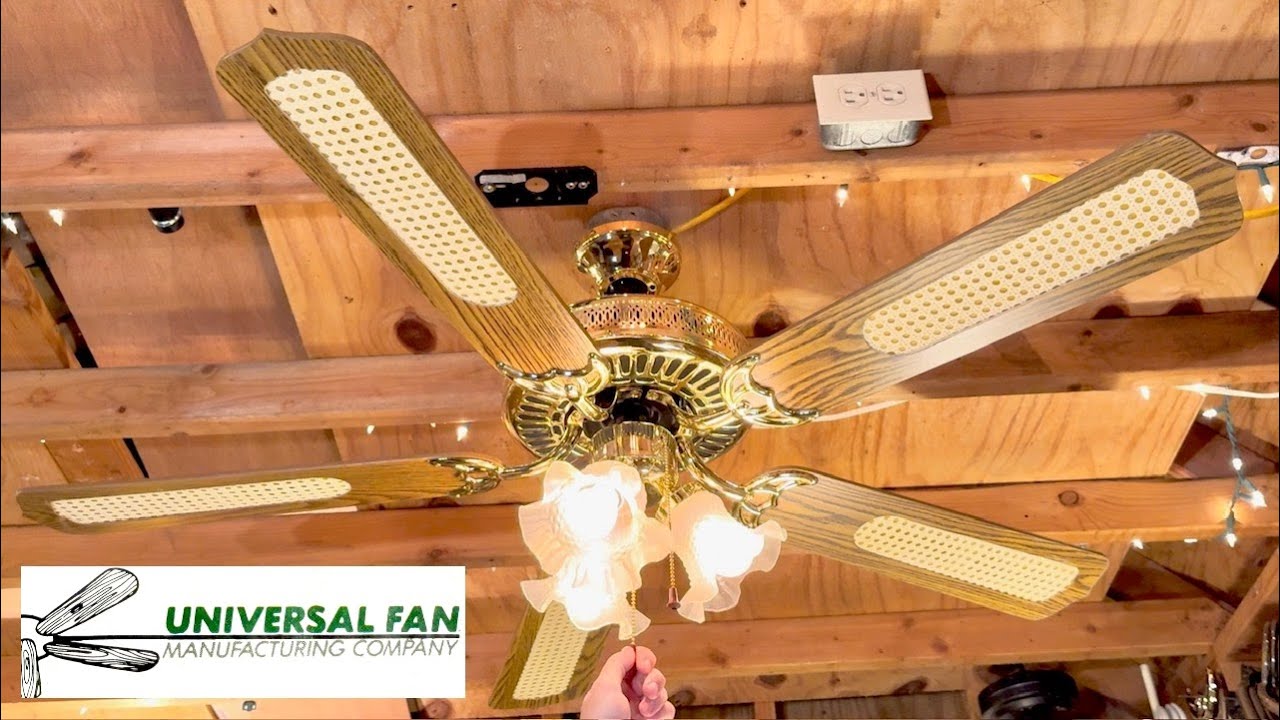 Universal Fan MFG “CF-351” Ceiling Fan - YouTube