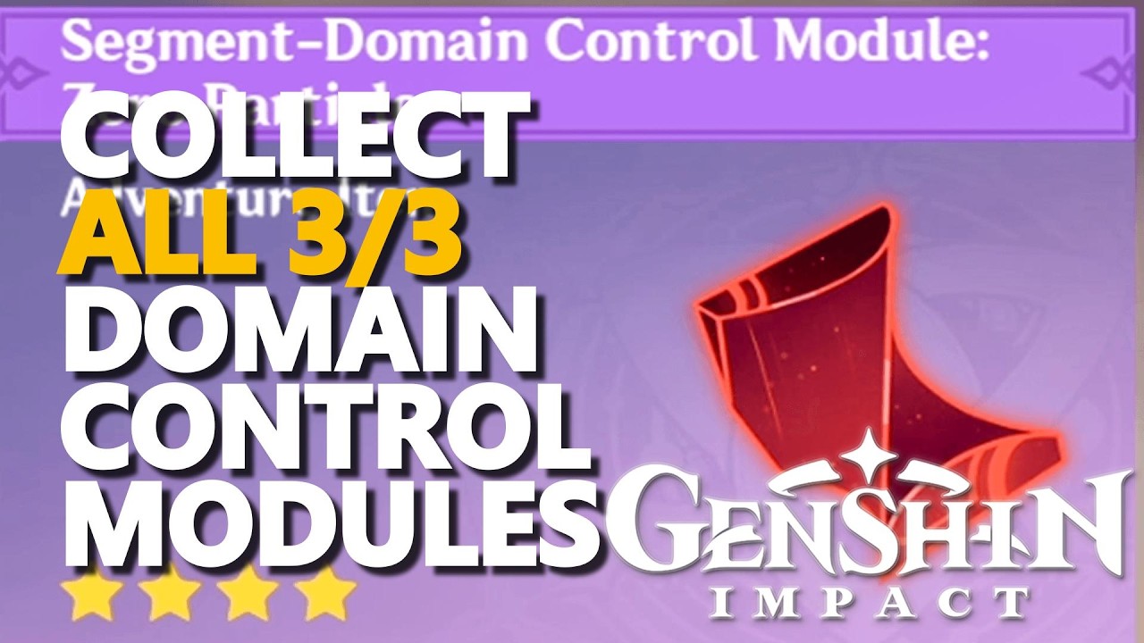 Collect all 3 Domain Control Modules Genshin Impact - YouTube