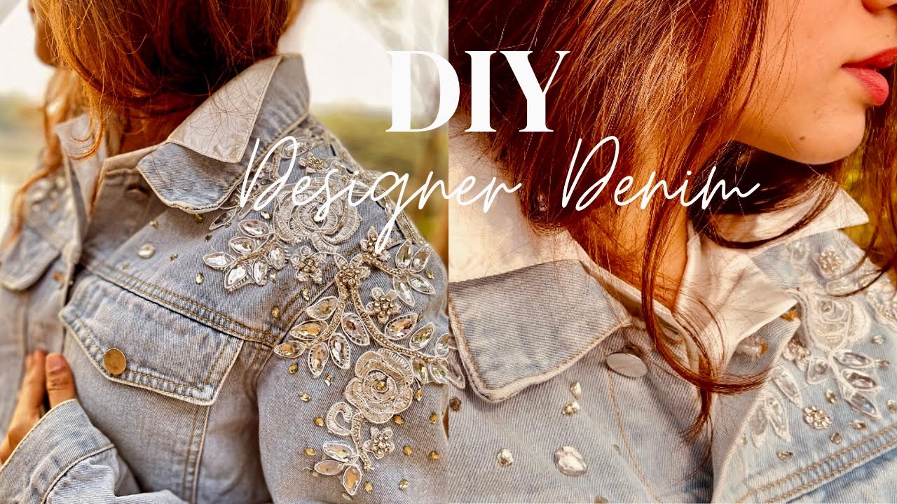 I TURNED MY OLD BORING JACKET INTO “DESIGNER JACKET” | #diy #designer ...