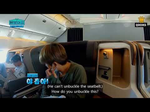 in the airplane (✈️) funny moments with BTS official video