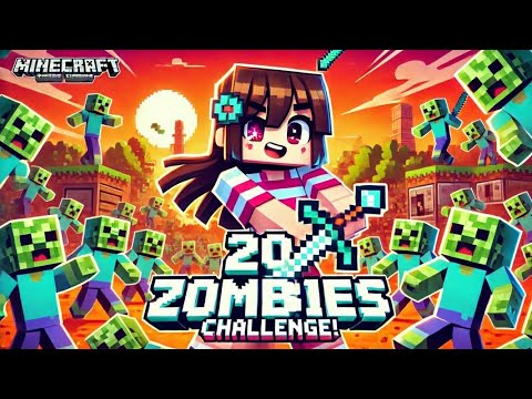 can i survive 20 zombies in Minecraft - YouTube