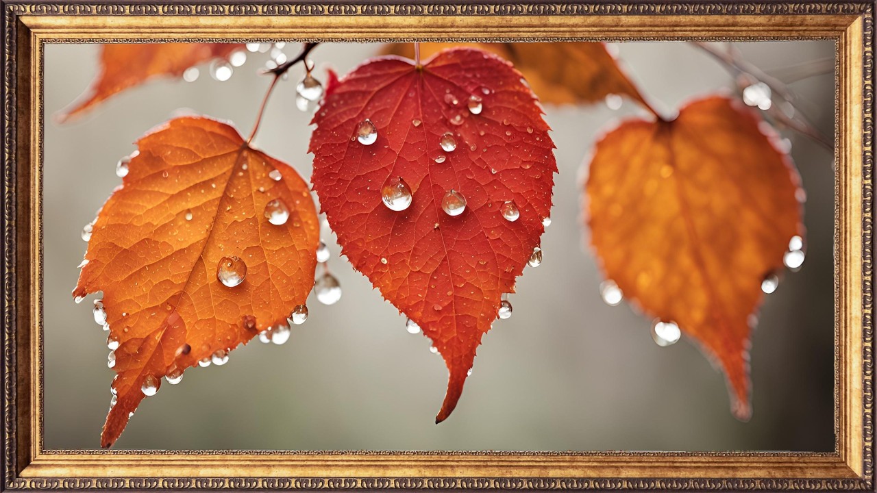 Frame TV Art Autumn Leaves | TV Art Background | No Music - YouTube