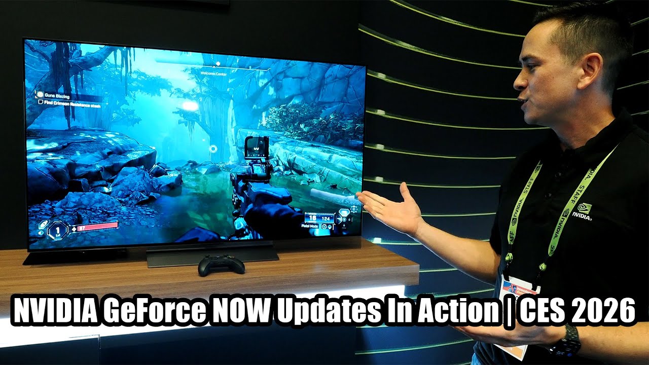 All Of NVIDIA's GeForce NOW Updates In Action From Live CES 2026 - YouTube