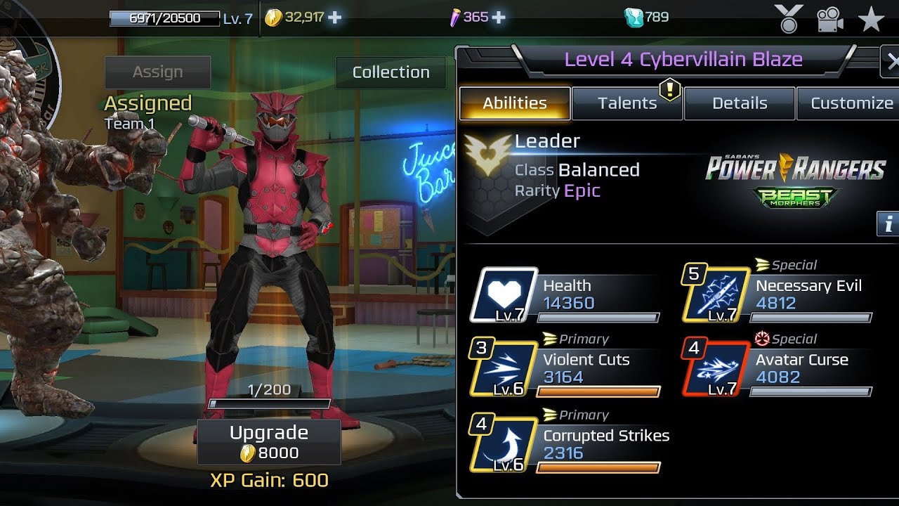 power rangers lagacy wars || cybervillain blaze gameplay - YouTube