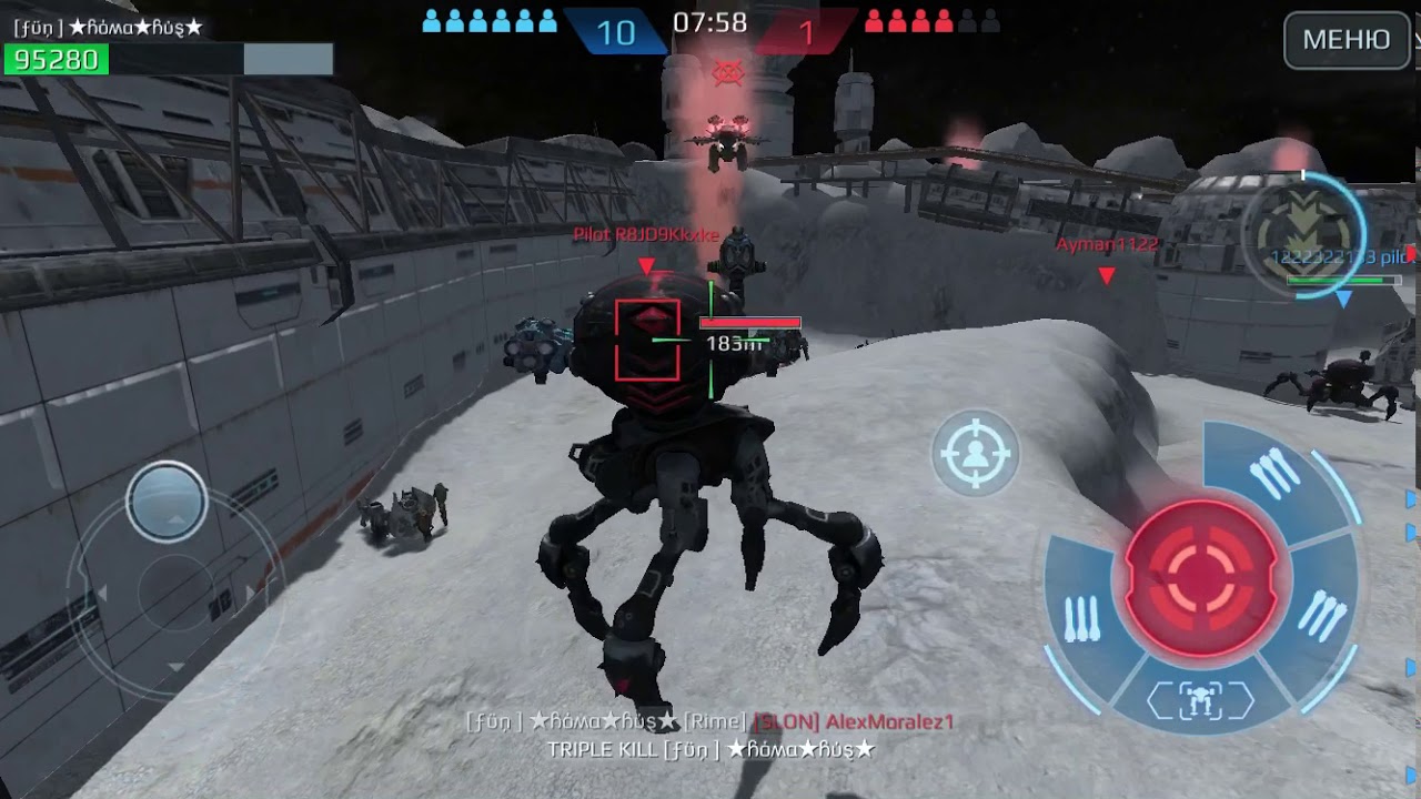 War robots spider skirmish - YouTube