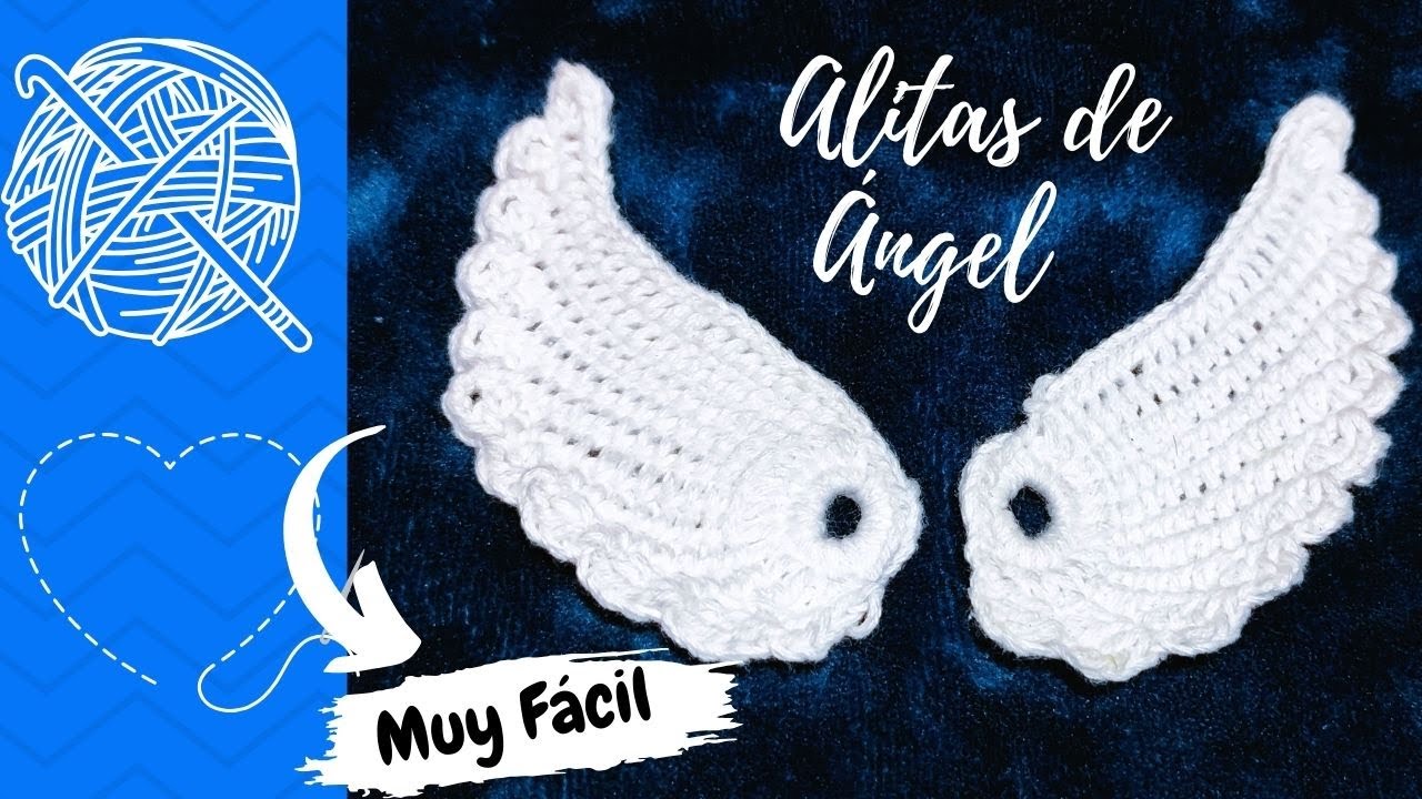 ¿COMO HACER ALITAS DE ÁNGEL A CROCHET? Parte 1 - YouTube
