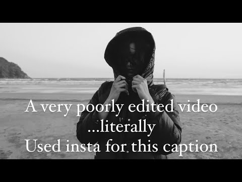 A very poorly edited video - YouTube