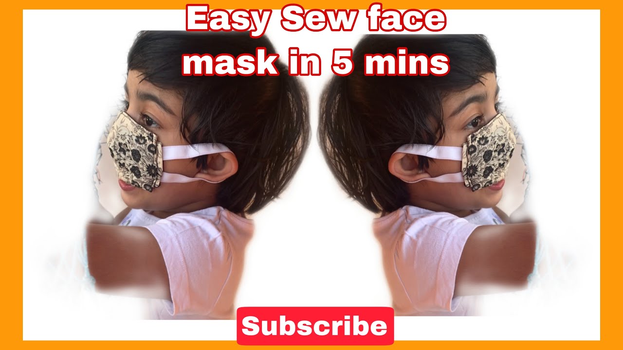 DIY homemade cloth face mask. - YouTube