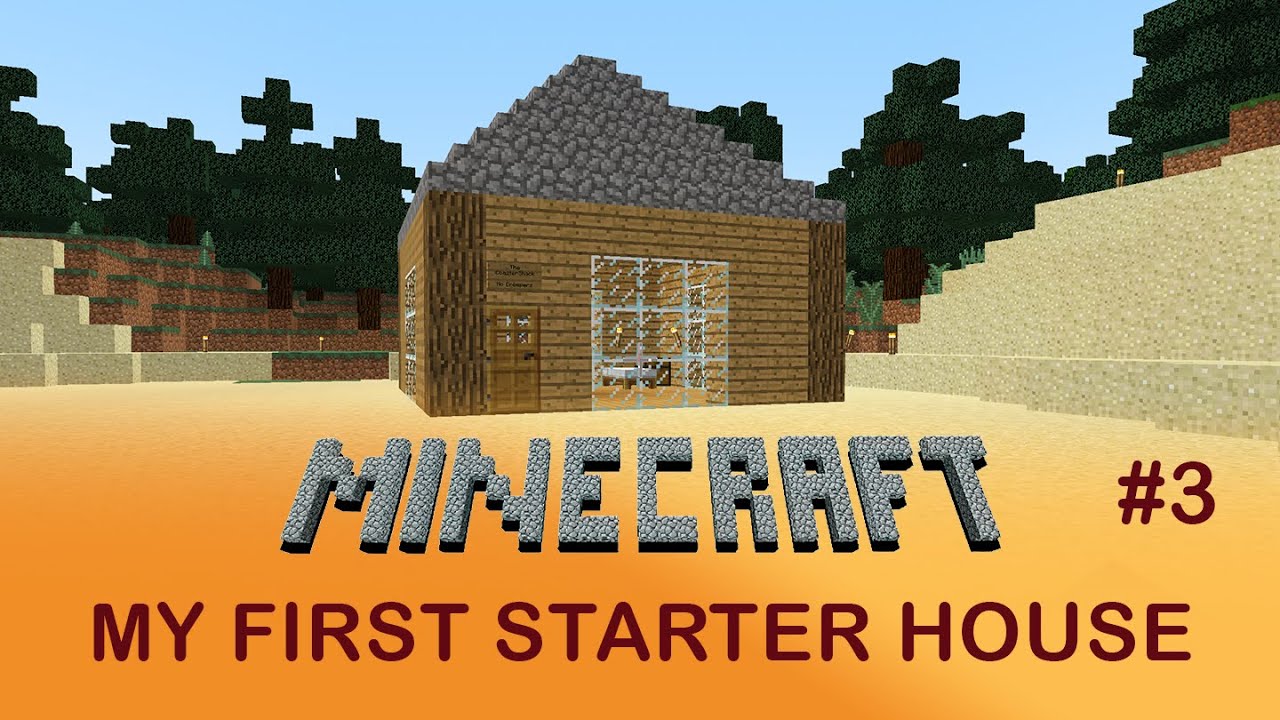 Building My First Ever House in Minecraft - YouTube