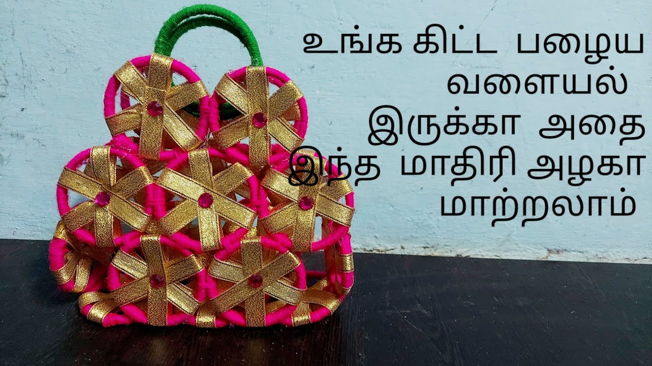 DIY Reuse OLD bangles craft in tamil | @cooking and crafting with ...