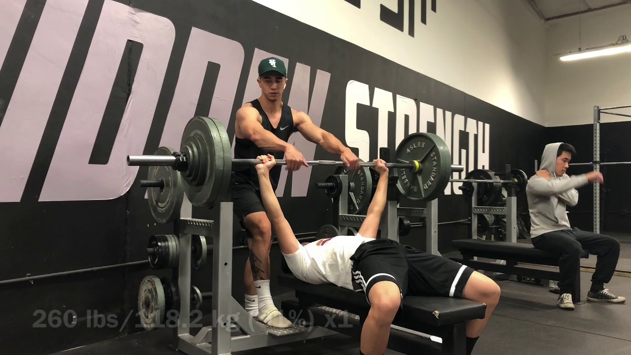 270 lb bench press @157 lbs bodyweight (not my PR), Week 3 of following ...