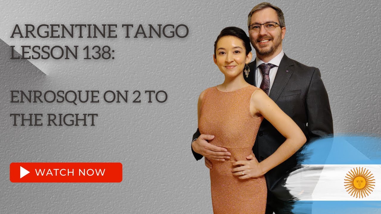 Argentine Tango Lesson 138: Enrosque on Step 2 to the left - YouTube