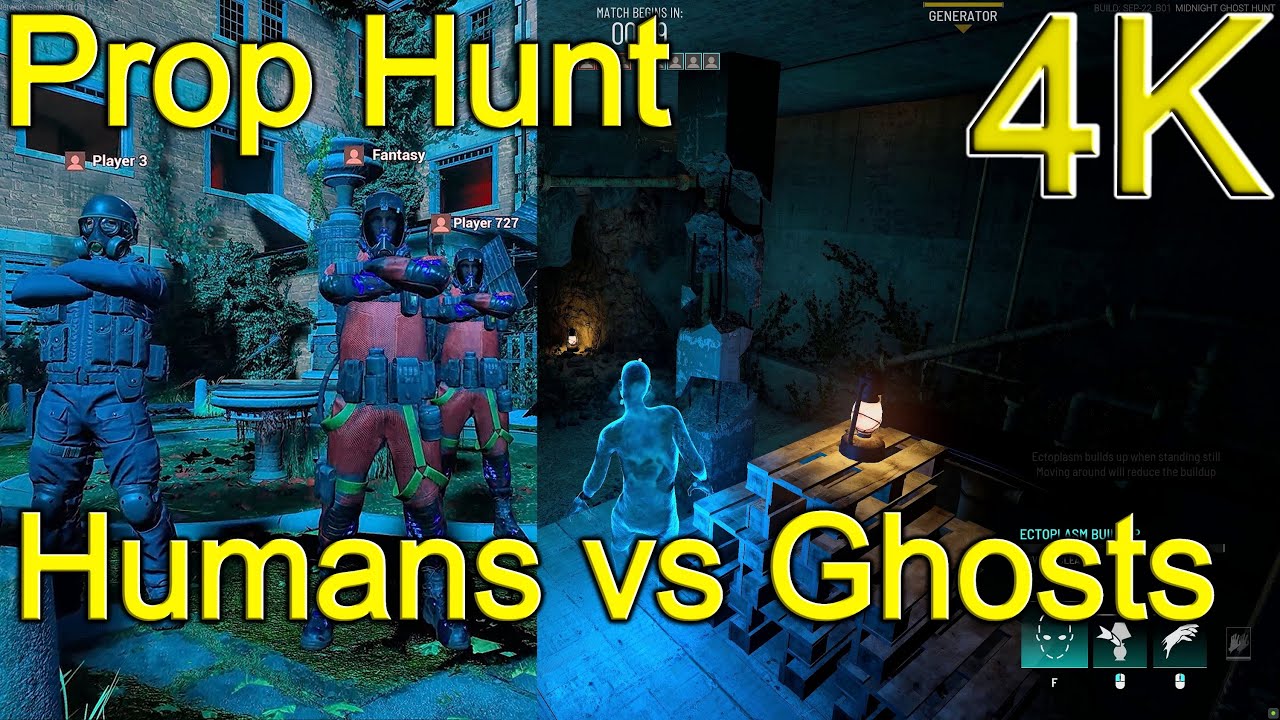 Midnight Ghost Hunt - PC Gameplay Hunter vs Ghosts (Prop Hunt)(4K ...