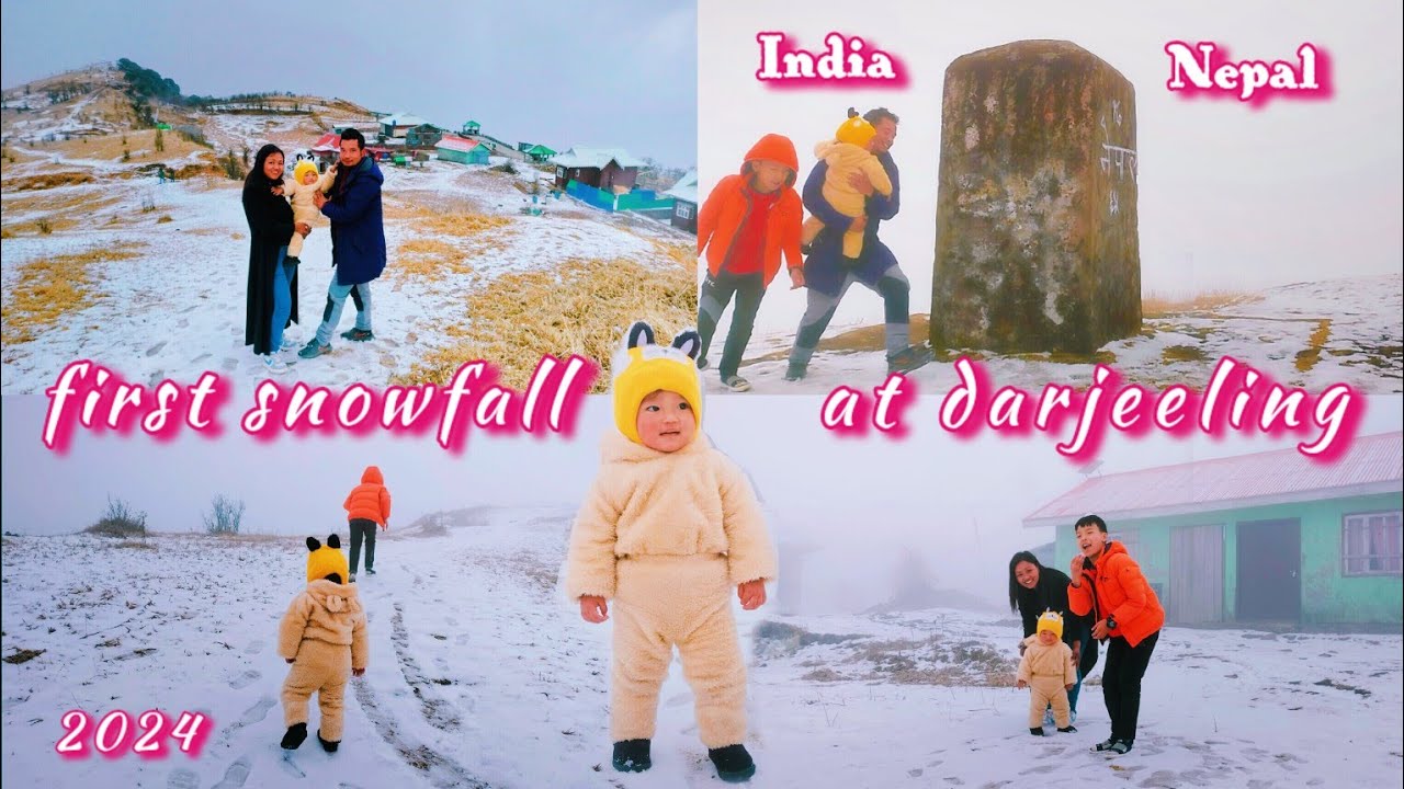 snowfall in darjeeling 2024, first snowfall at sandakphu area ...