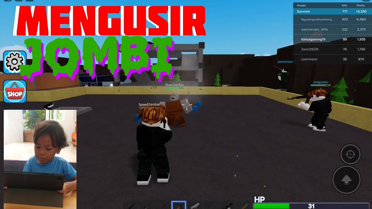 MABAR ROBLOX BROOKHAVEN ZOMBIE INVASION - YouTube