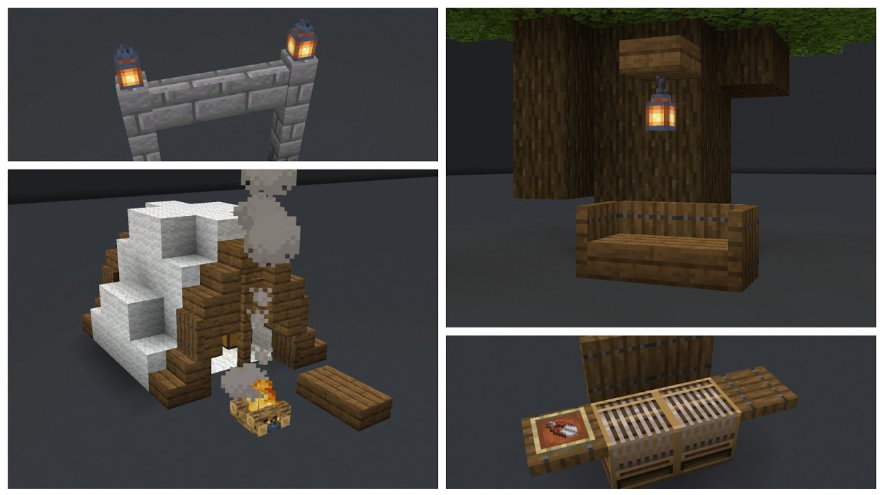 Minecraft Outdoor Build Hacks! Bedrock & Java with DVQguy - YouTube