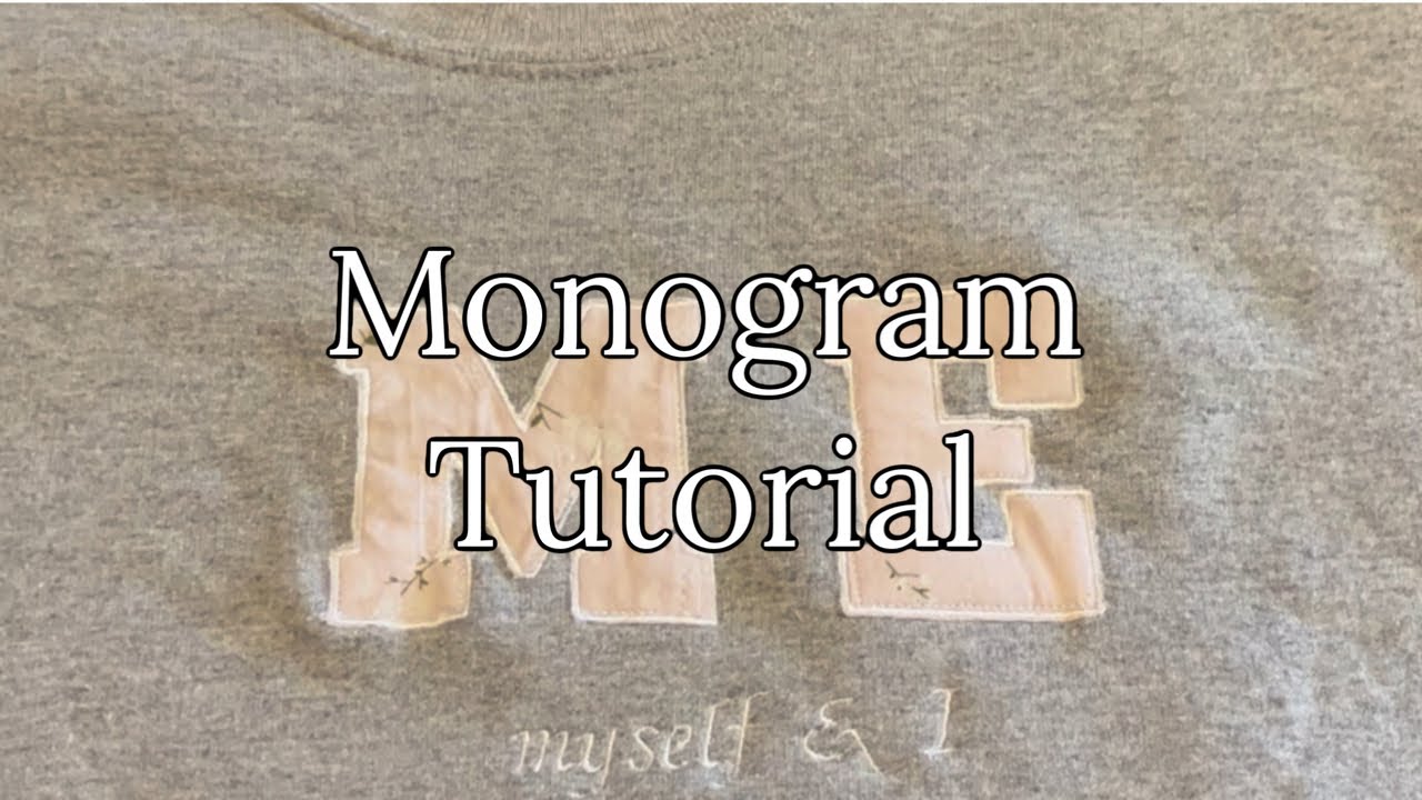 Monogram Tutorial - YouTube