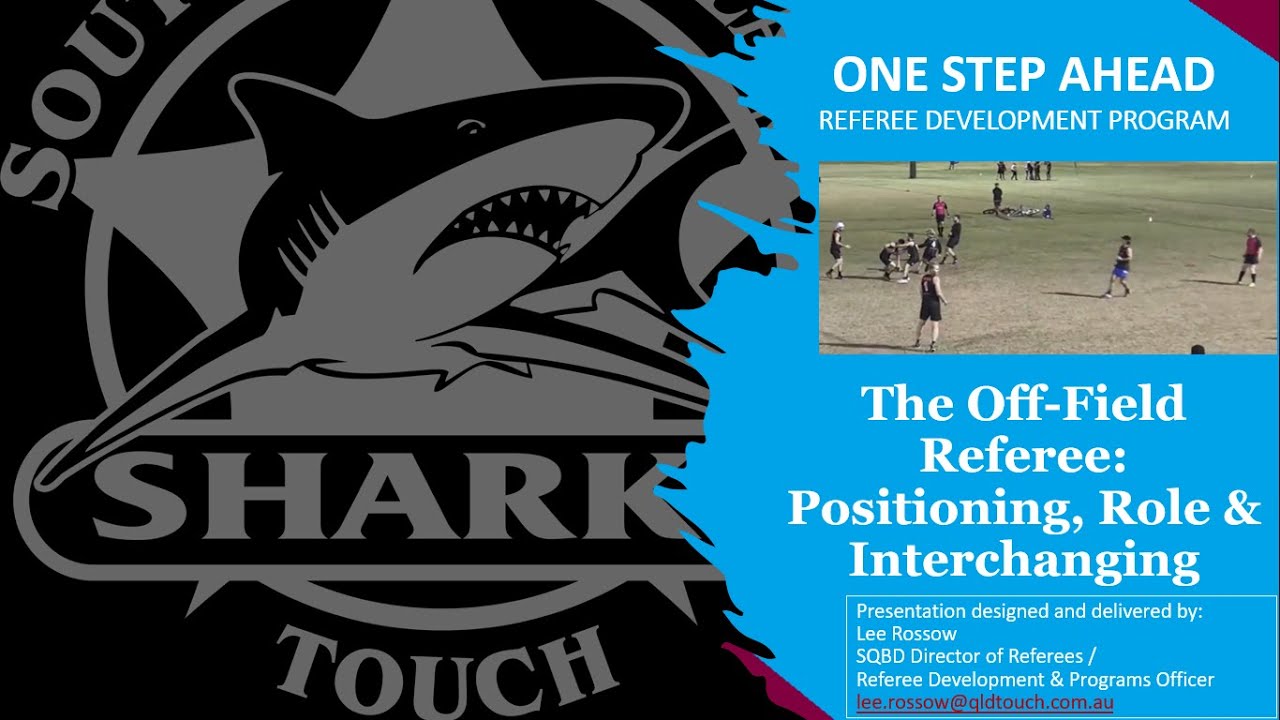 OSA - Off-Field Referee: Positioning, Role & Interchanging - YouTube