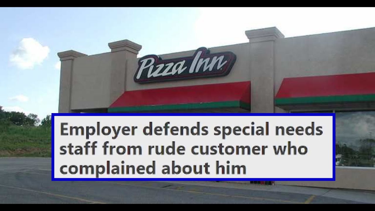 Pizza Inn deals with rude customer - YouTube