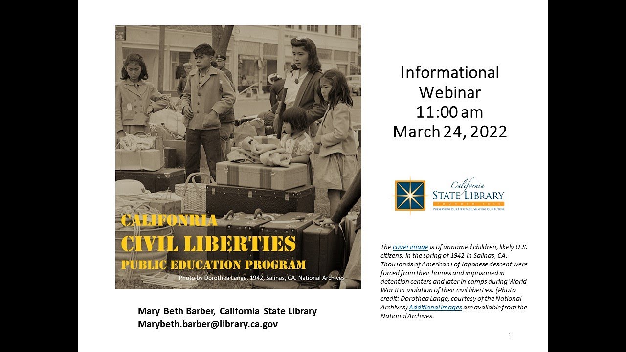 California Civil Liberties Program Informational Webinar March 24 2022 ...