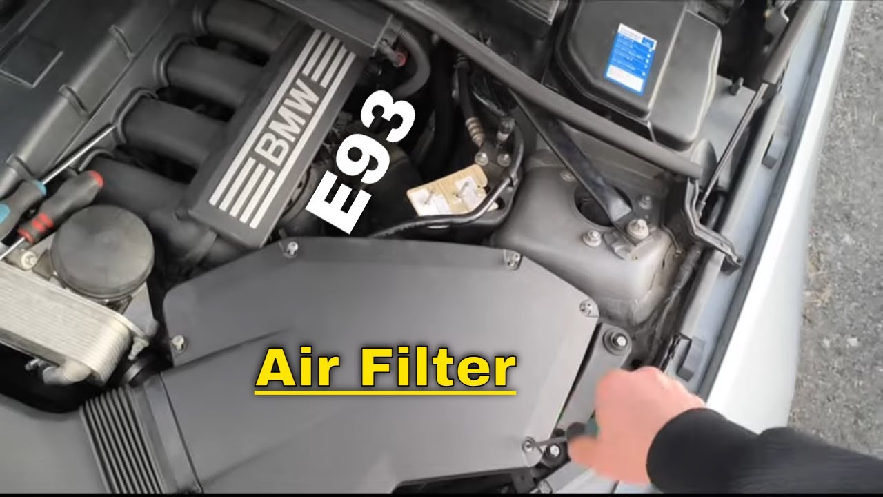 How to change your air filter on your BMW E93 325i 3 liter motor cabrio ...