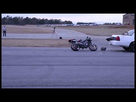 Motorcycle Crash testing GPSTC Rear Impact Video - YouTube