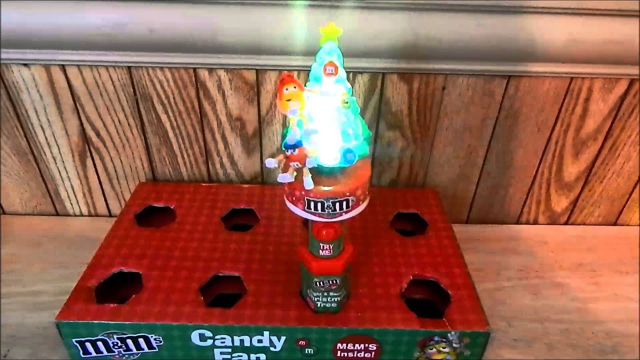 M & M Candy Musical Light Up Christmas Tree 2015 - YouTube