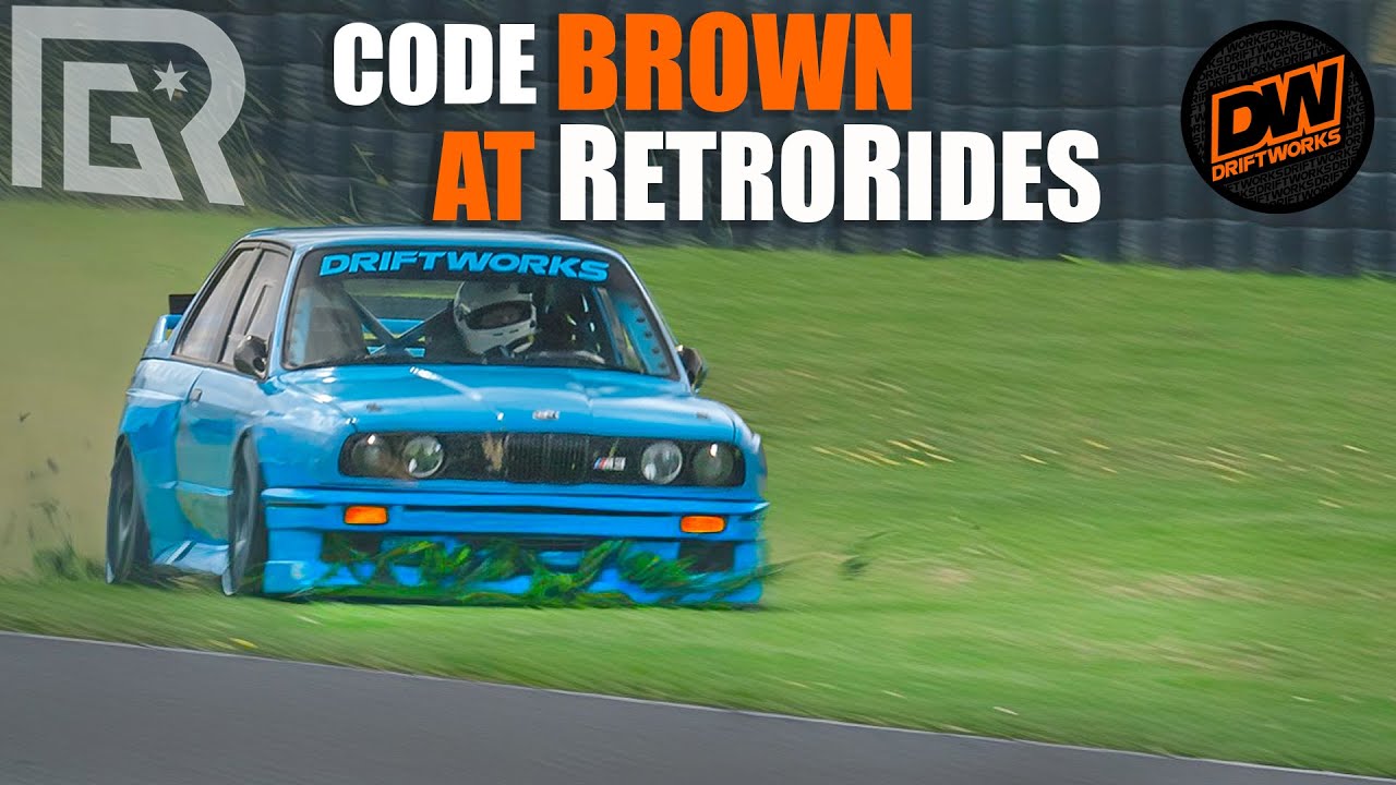 Code Brown in my M3 at RetroRides Mallory Park - Driftworks E30 BMW M3 ...