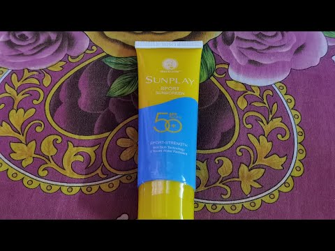 Sweat Resistant Sunscreen Introduction : Sunplay Sport Sunscreen SPF 50