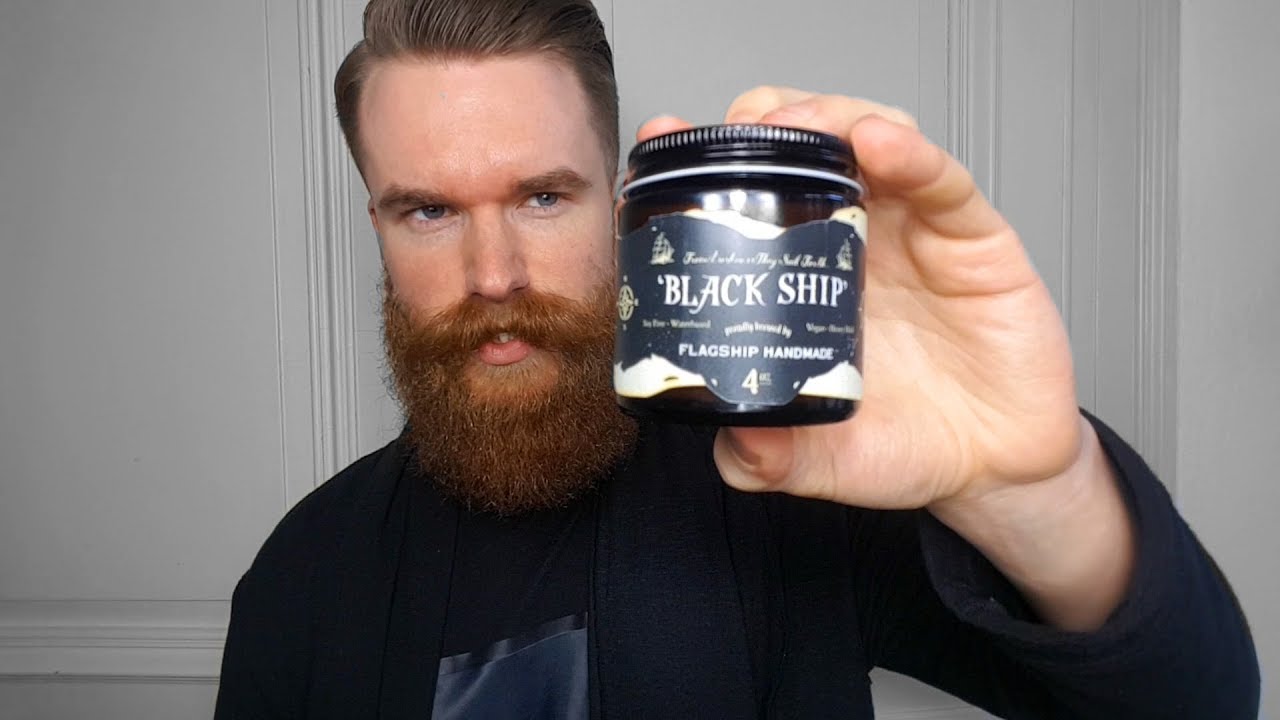 "Black Ship" by Flagship | A True Heavy Hold Waterbased Pomade! - YouTube