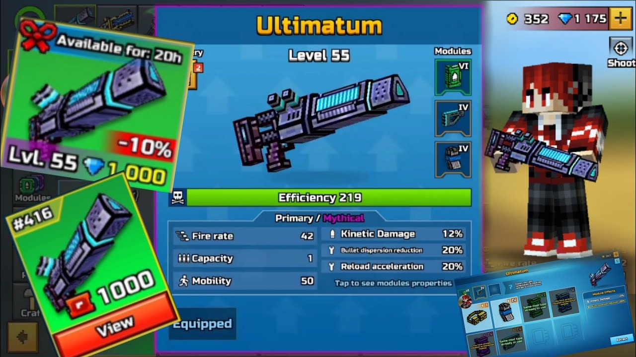 Ultimatum woow GamePlay in (pixelgun3d) - YouTube