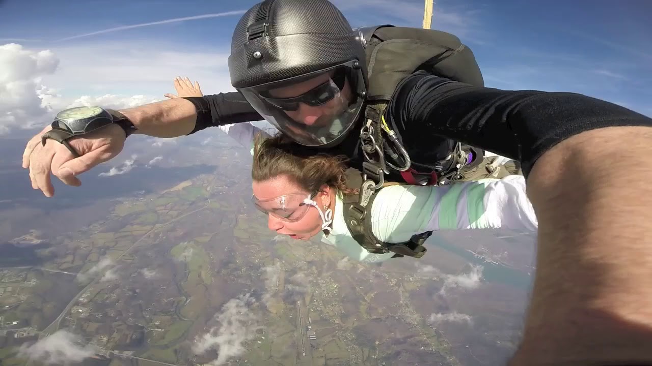 Tandem Skydive| Elizabeth from Tompkinsville KY - YouTube