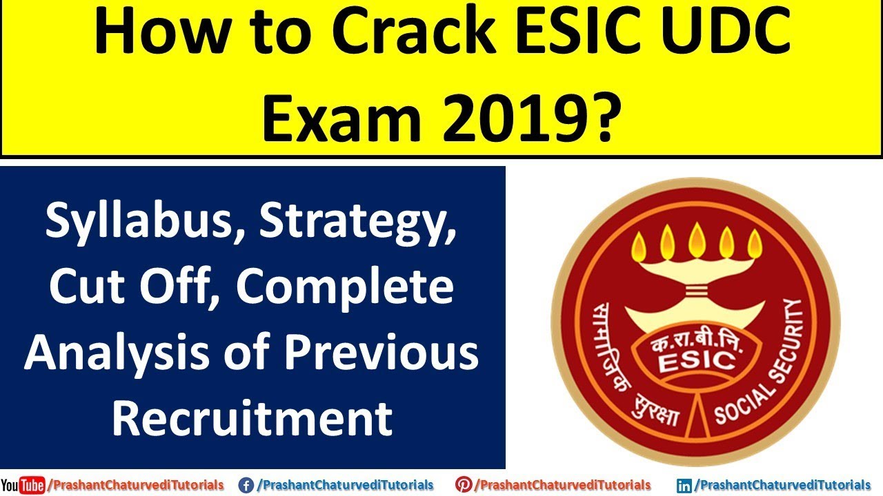 ESIC UDC Cut Off Syllabus Previous Paper: Everything About ESIC UDC ...