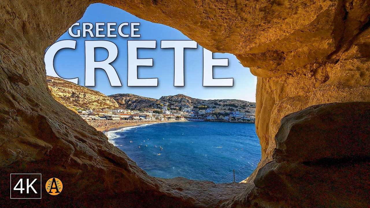 Crete, Greece, Caves of Matala - Iconic Site Walk | Relaxing Tour ...