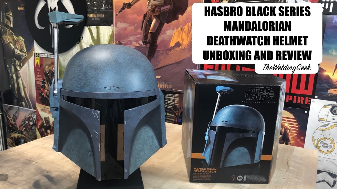 HASBRO BLACK SERIES MANDALORIAN DEATHWATCH HELMET - YouTube