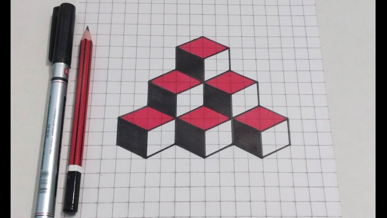 3D Simple Art || 3D Drawing Triks & Illusion Art | Drawing | Trik Art ...